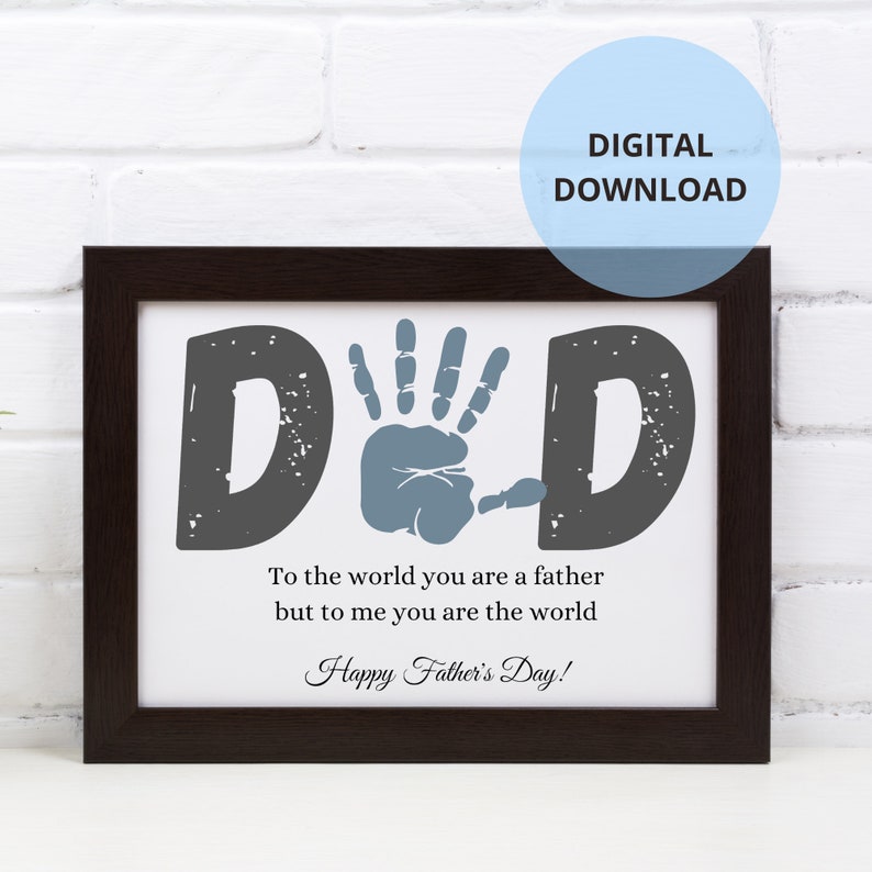 Dad to the World You Are a Father Dad Printable Father's - Etsy