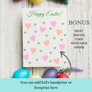 Hoppy Easter From Your Little Bunny Footprint Art, Printable Art for ...