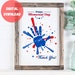 Memorial Day Handprint Digital Print, Sparkler Handprint Art, DIY ...