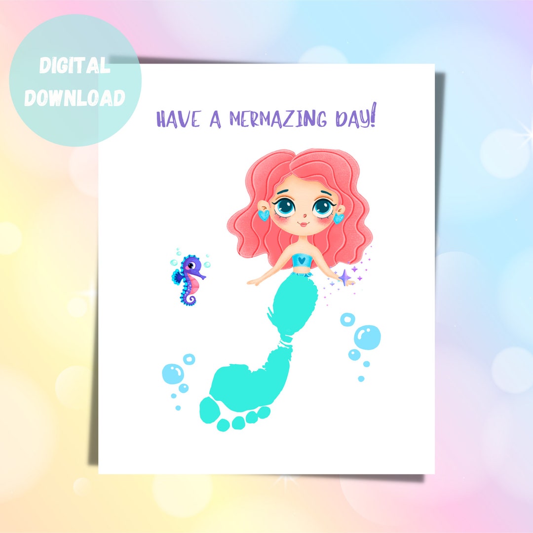 Mermaid Craft, Have a Mermazing Day, Mermaid Printable, Summer ...
