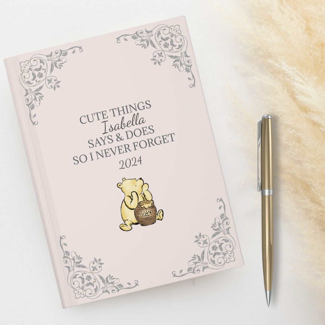 Cute Things My Daughter Says, Classic Pooh MEMORY BOOK, Baby Girl ...