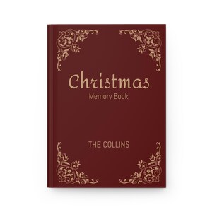Personalized Family Christmas Journal, Custom Christmas Memory Book ...