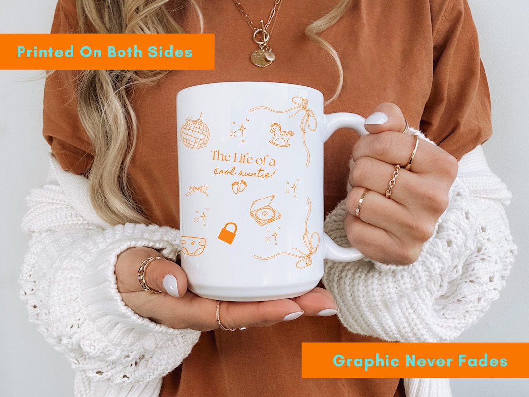 Custom Auntie Mug, in My Auntie Era Coffee Cup, Personalized Name Gift ...