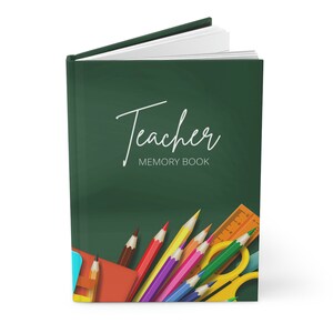 Teacher Memory Book, Teacher Appreciation Gift, Teacher Journal ...