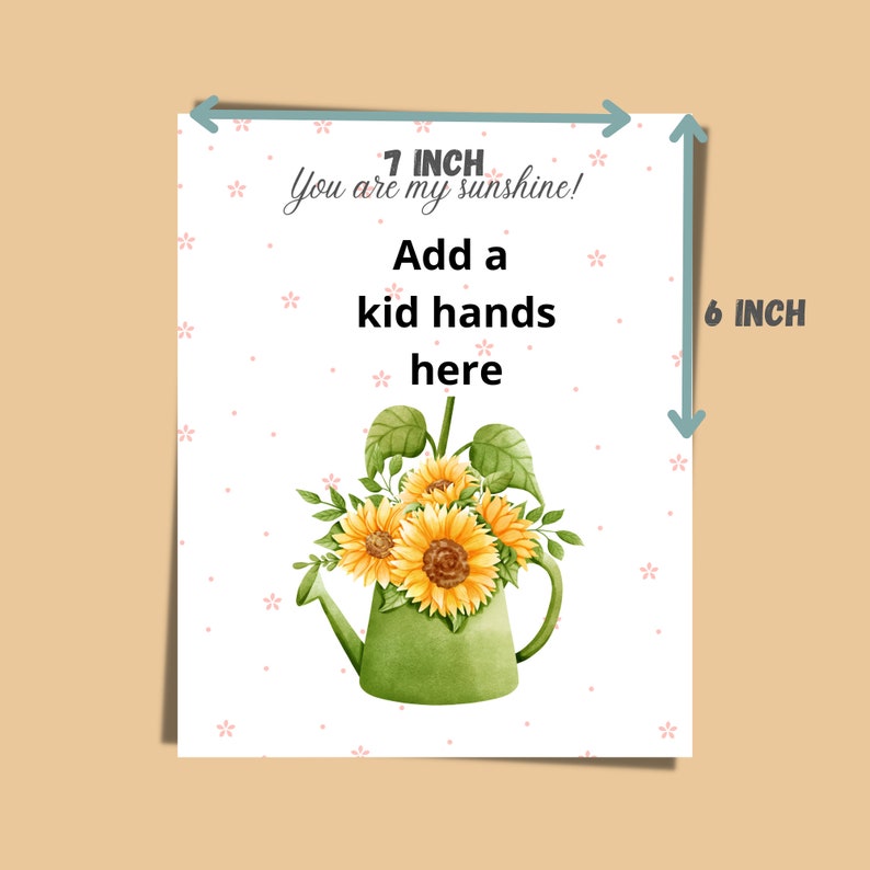 You Are My Sunshine Handprint Sunflower Handprint - Etsy