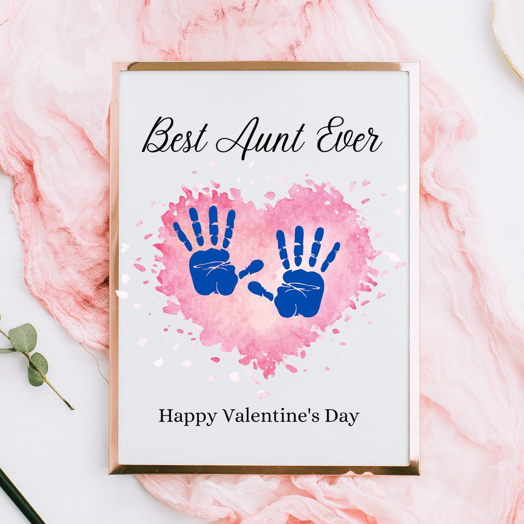 Best Aunt Ever Gift for Aunt From Child, Valentine's Day Craft DIY ...