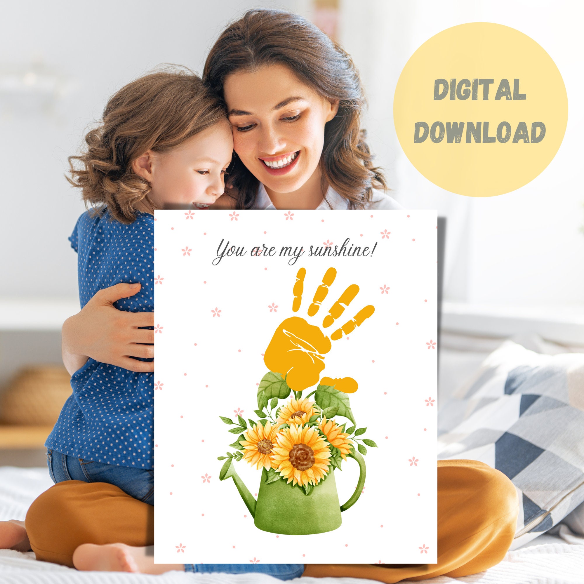 You Are My Sunshine Handprint Sunflower Handprint - Etsy