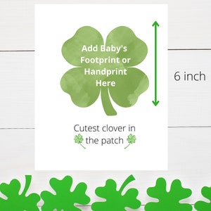 Cutest Clover in the Patch, St Patrick's Day Handprint Art, Shamrock ...