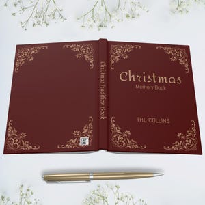 Personalized Family Christmas Journal, Custom Christmas Memory Book ...