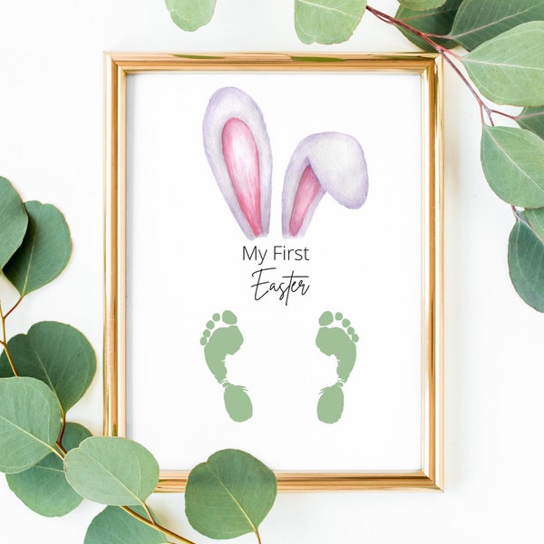 Easter Footprint Craft - Etsy