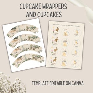 Editable Winnie the Pooh Cupcake Toppers & Wrappers, Winnie the Pooh ...
