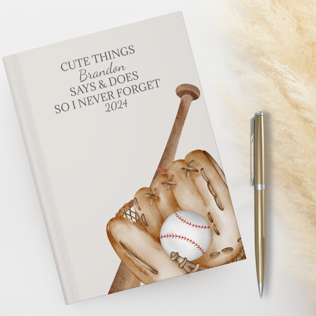Baseball Memory Book, Things My Kids Say Journal, Kids Memories ...