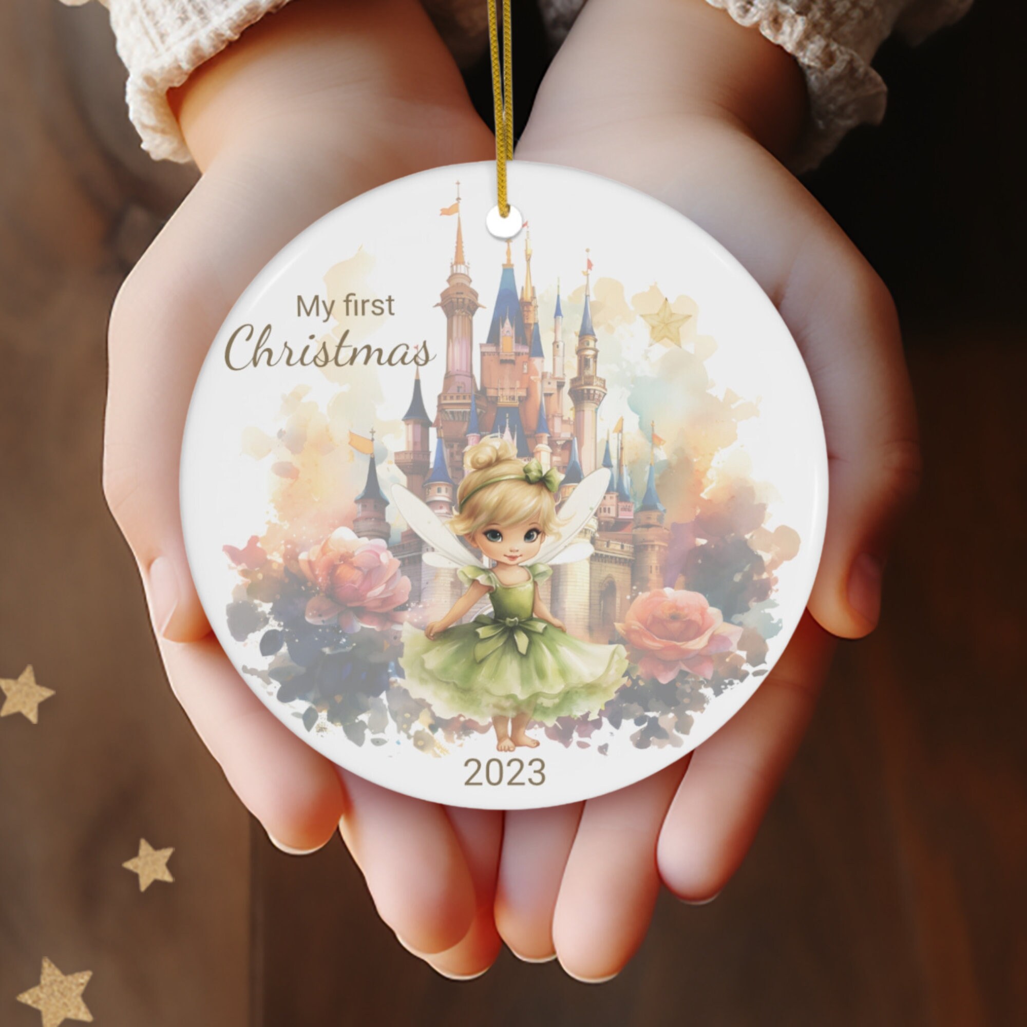 Custom Tinkerbell 1st Christmas Ornament Baby's First - Etsy