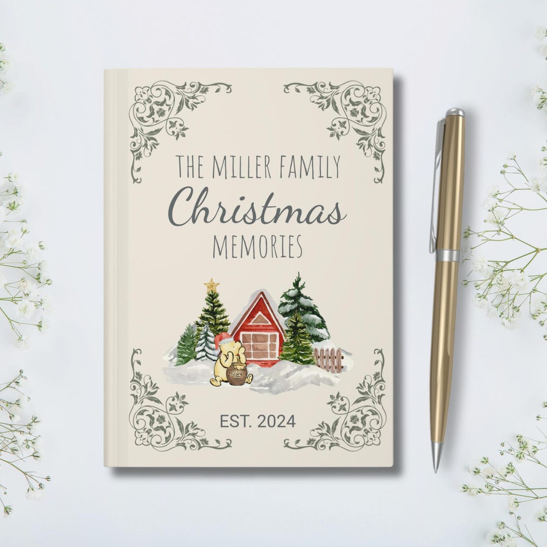 Personalized Family Christmas Memories, Christmas Pooh, Memory Book ...