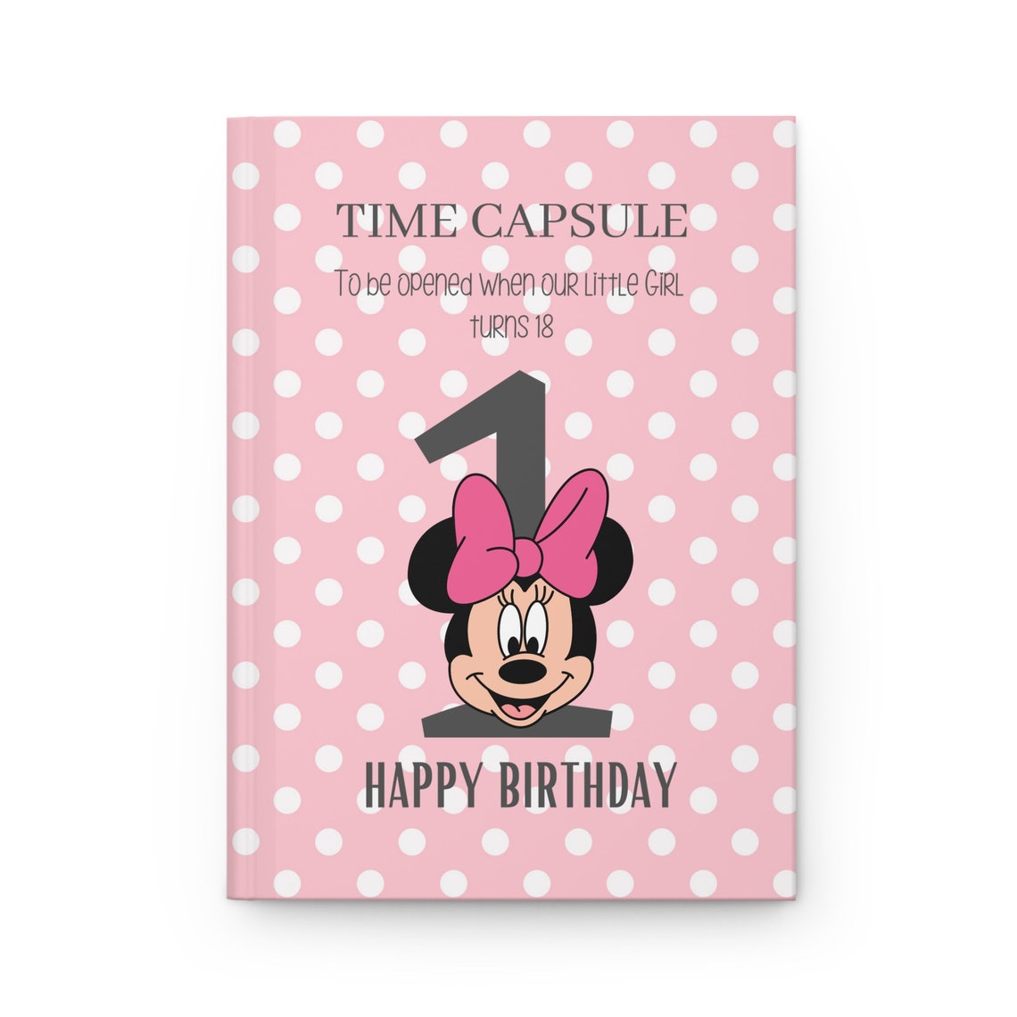 Minnie Mouse Time Capsule Sign, 1st Birthday Guestbook, First Birthday ...