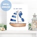 Sail Into Summer Handprint Art, Boat Footprint Art, Summer Sailboat ...
