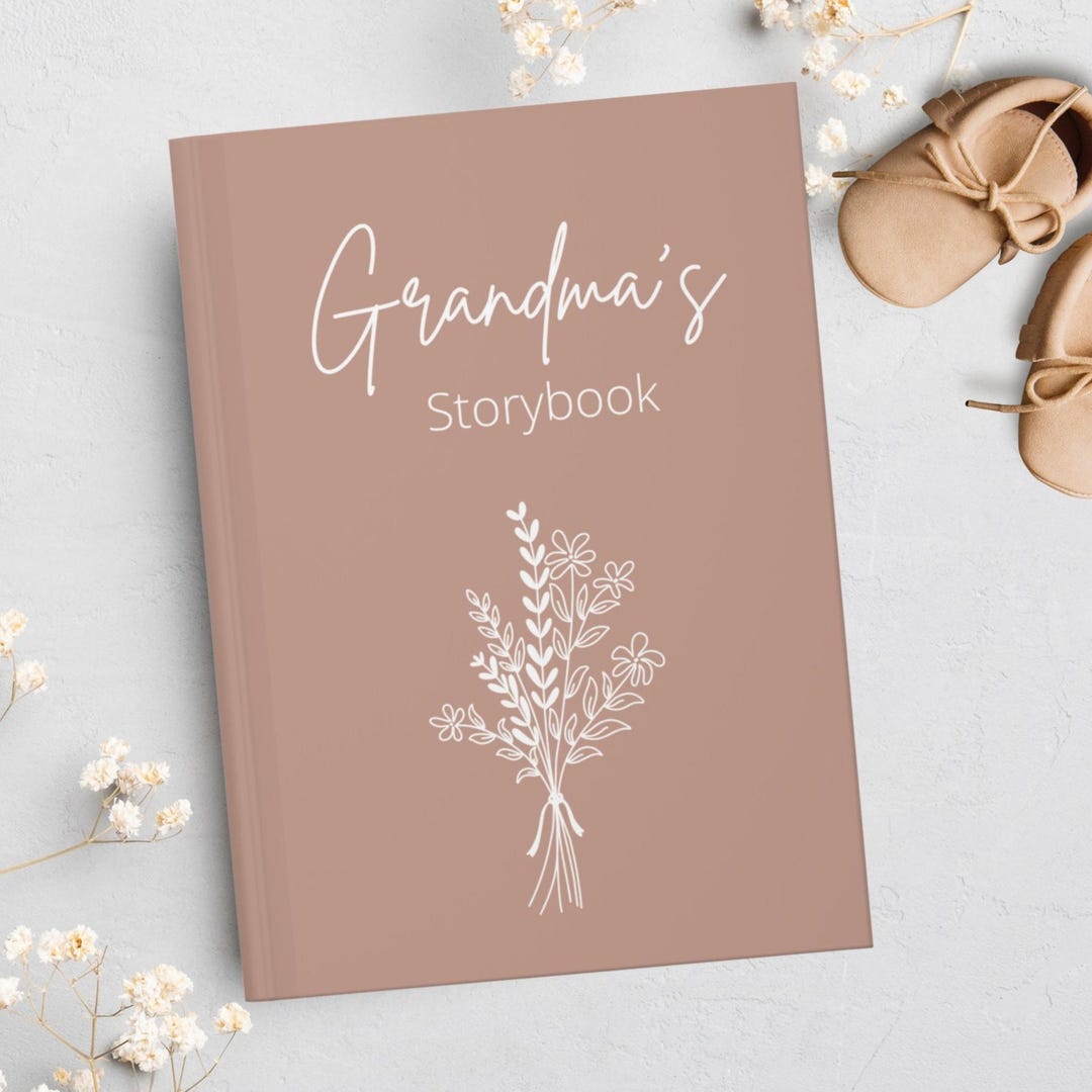 Grandma's Storybook Hardcover Journal, New Grandma Gift, Grandma ...
