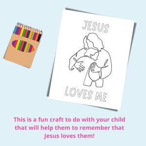 Easter Coloring Pages, Set of 3 Printable, Jesus Loves Me, Preschool ...