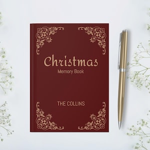 Personalized Family Christmas Journal, Custom Christmas Memory Book ...