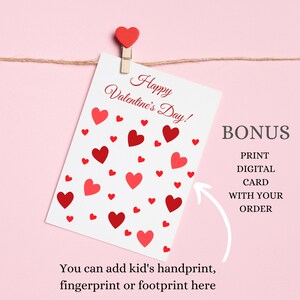 I Love You DIY Handprint Art, Heart Love, Kids Handprint Craft, Gift ...