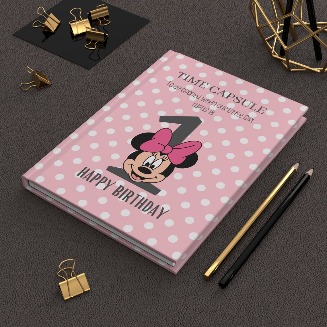 Minnie Mouse Time Capsule Sign, 1st Birthday Guestbook, First Birthday ...