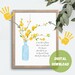 Mothers Day Poem, Flower Handprint, Wildflower Handprint, Floral ...