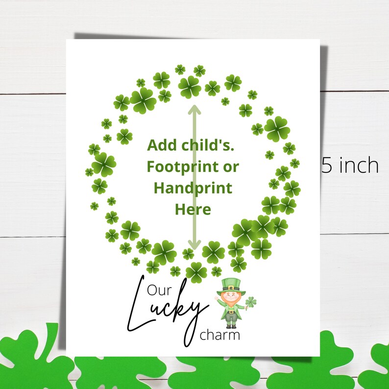 Our Lucky Charm Printable St Patrick's Day Handprint Art - Etsy