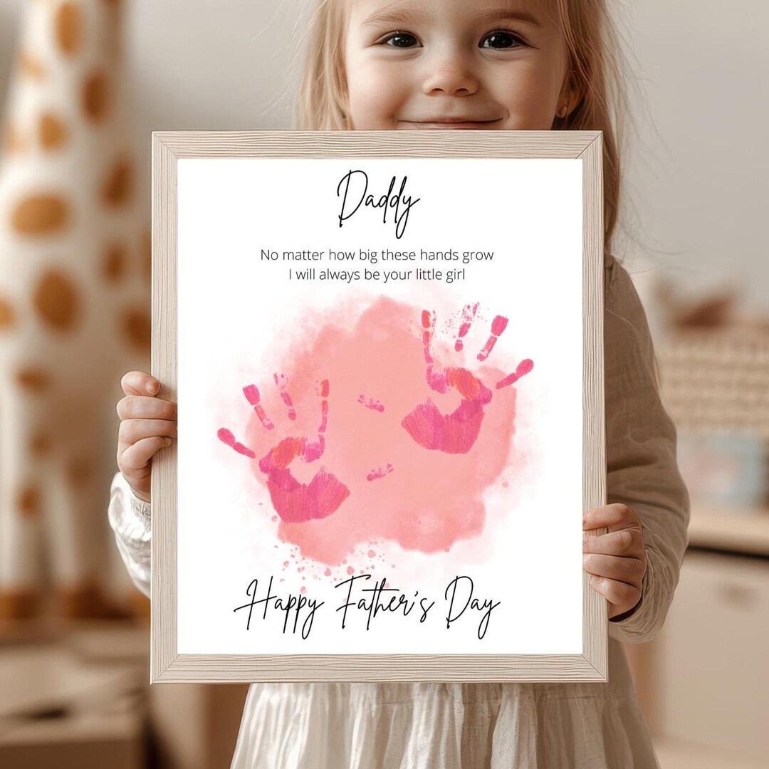 No Matter How Big These Hands, Daddys Little Girl Handprint Gif ...