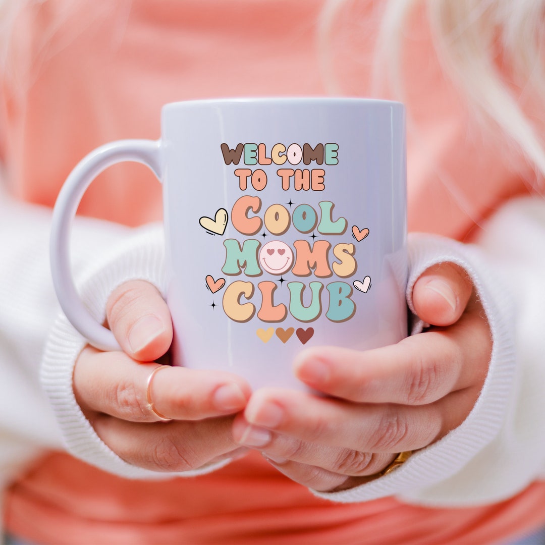 MOM Retro Coffee Mug, Cool Moms Club Coffee Cup, Expecting Mom Gift ...