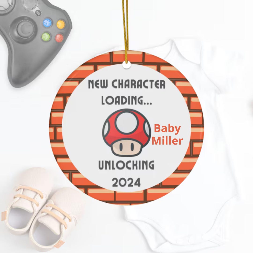 New Character Loading, Video Game Player Baby Announcement, Retro Video Game Baby Reveal ...