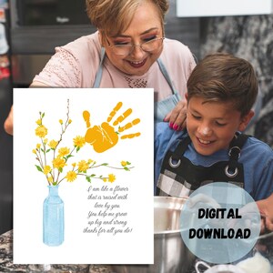 Mothers Day Poem, Flower Handprint, Wildflower Handprint, Floral ...