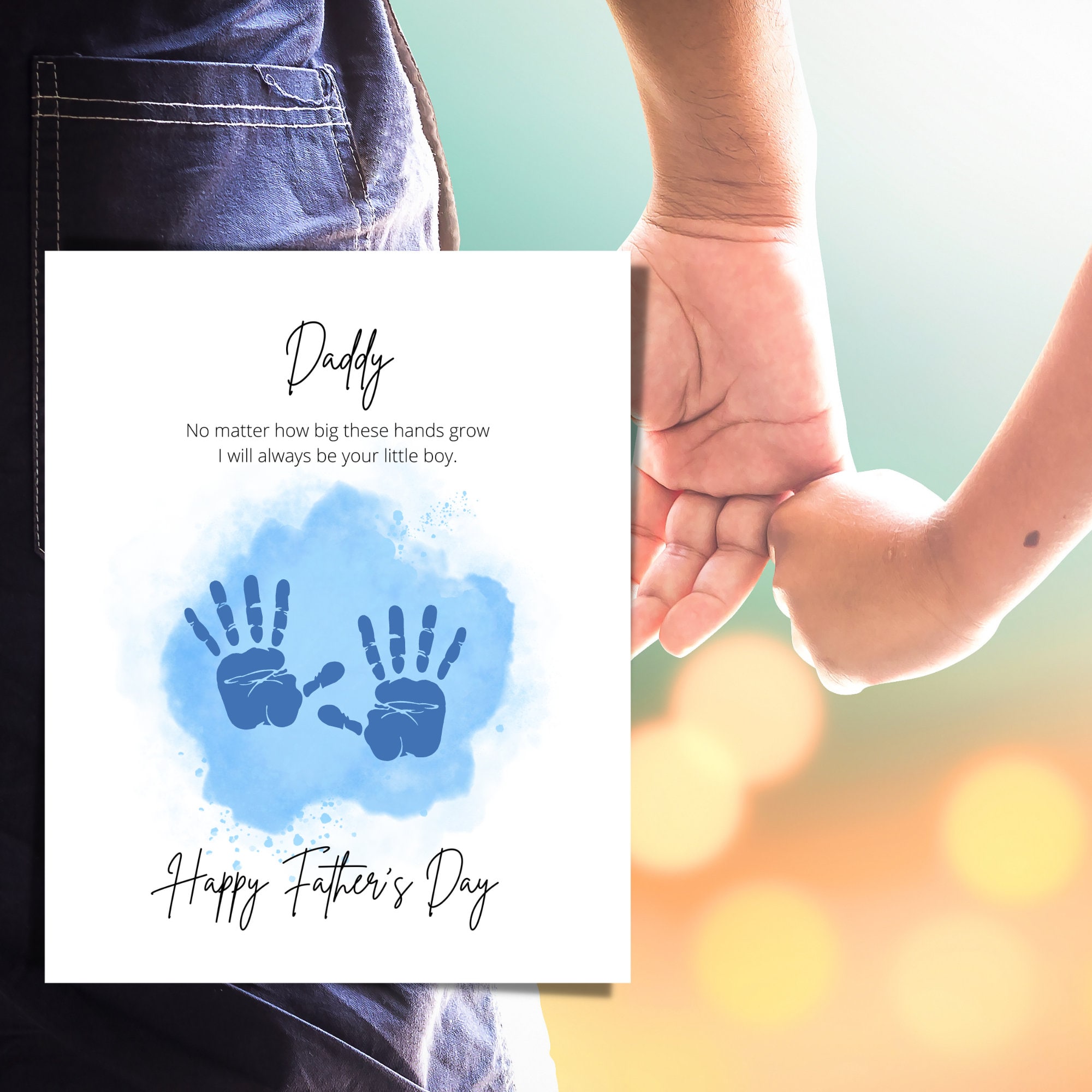 No Matter How Big These Hands, Daddys Little Boy Handprint Gif ...
