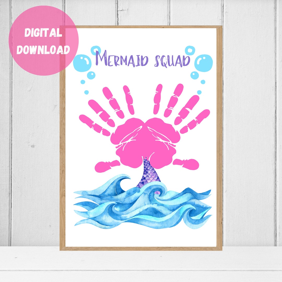 Mermaid Squad, Mermaid Birthday Craft, Mermaid Theme, Mermaid Printable ...