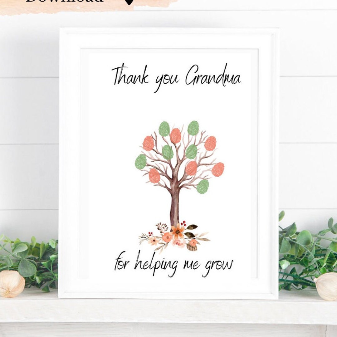 Handprint Gift Mimi Birthday, Grandma Gift, Gifts for Grandma From ...