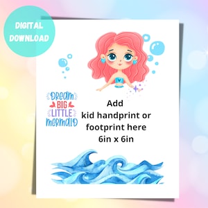 Mermaid Footprint, Dream Big Little Mermaid, Little Mermaid Tail ...