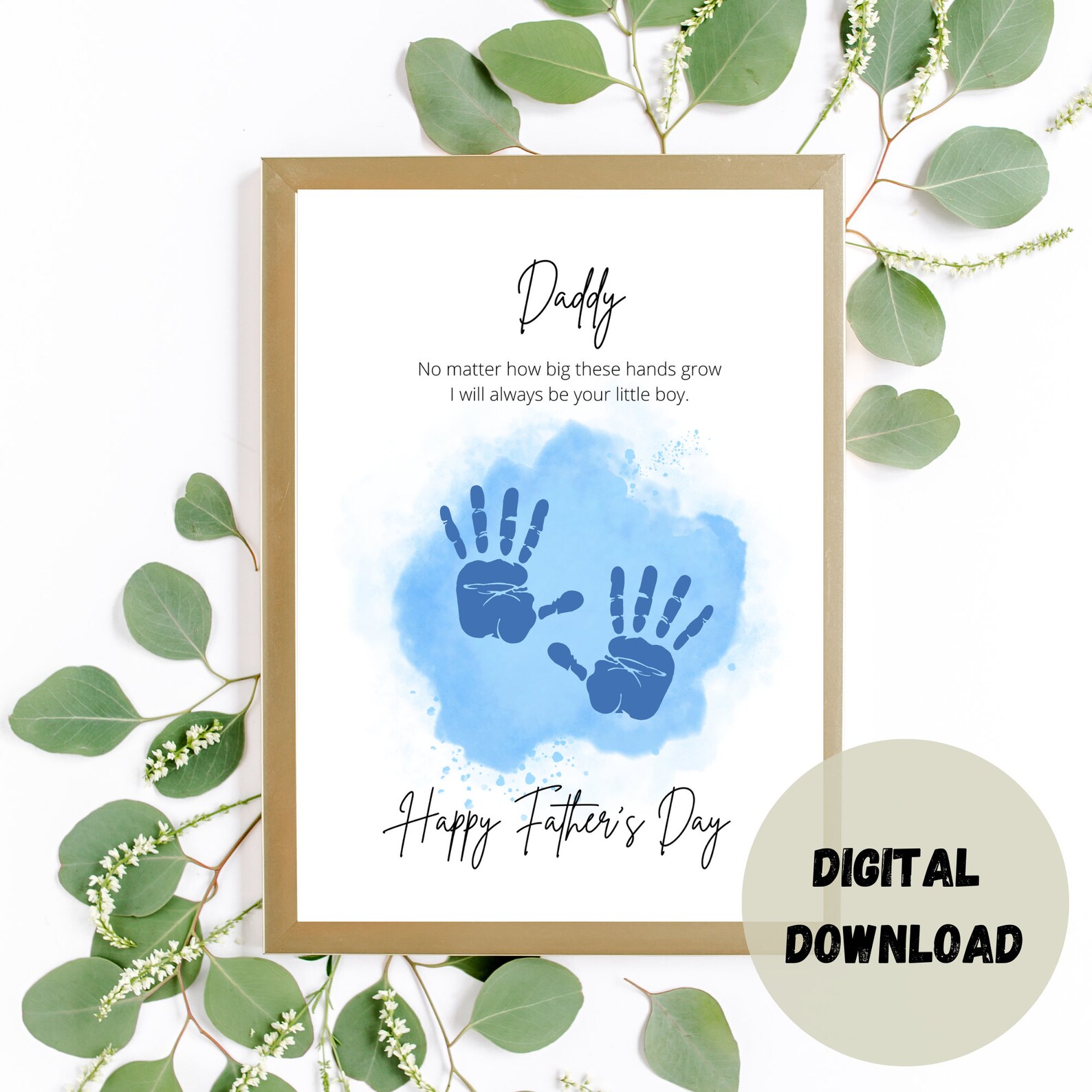 No Matter How Big These Hands, Daddys Little Boy Handprint Gif ...