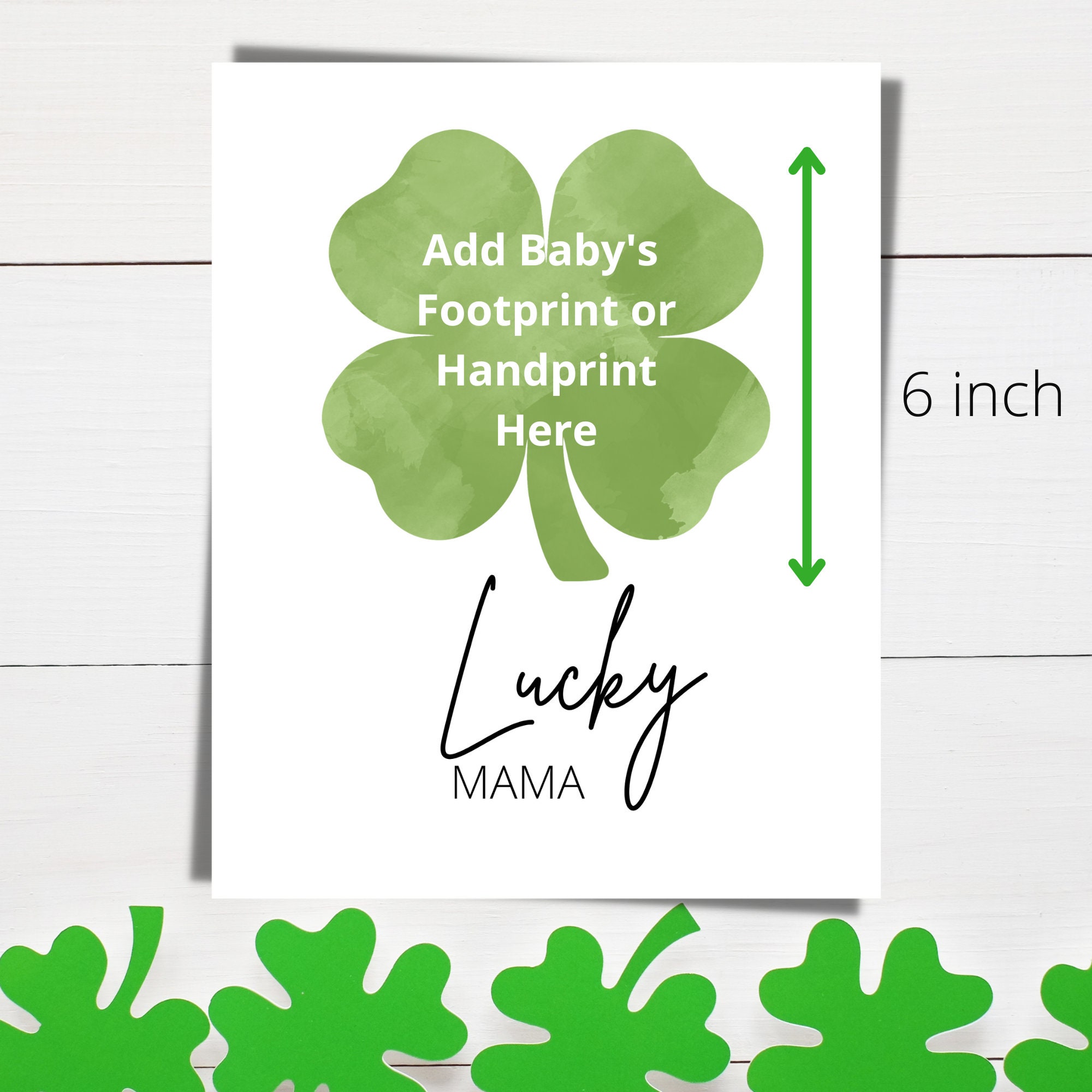 Lucky Mama St Patricks Day Handprint Art Shamrock Handprint - Etsy