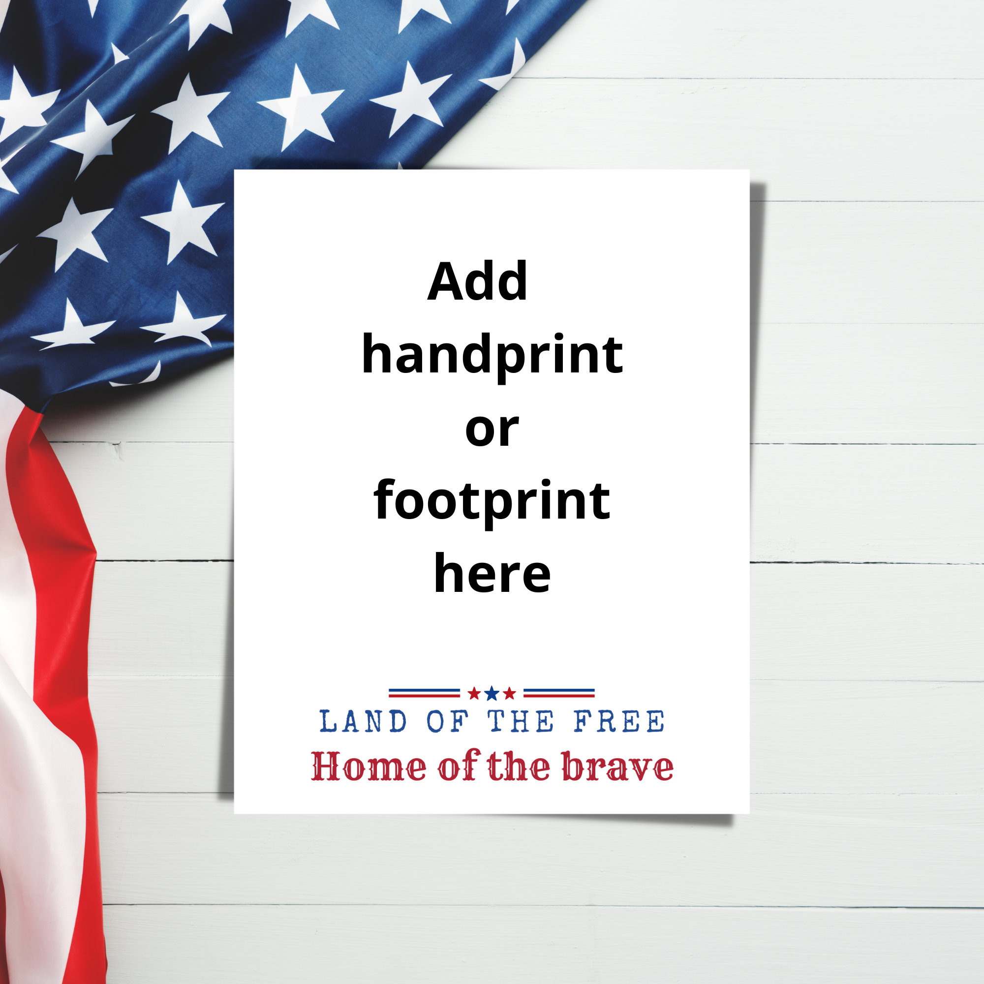 Land of the Free, Handprint Art, Family Keepsake DIY, America Firework ...
