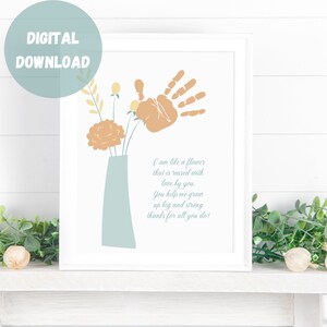I Am Like a Flower Mom Poem, Boho Handprint, Floral Bouquet, Classroom ...