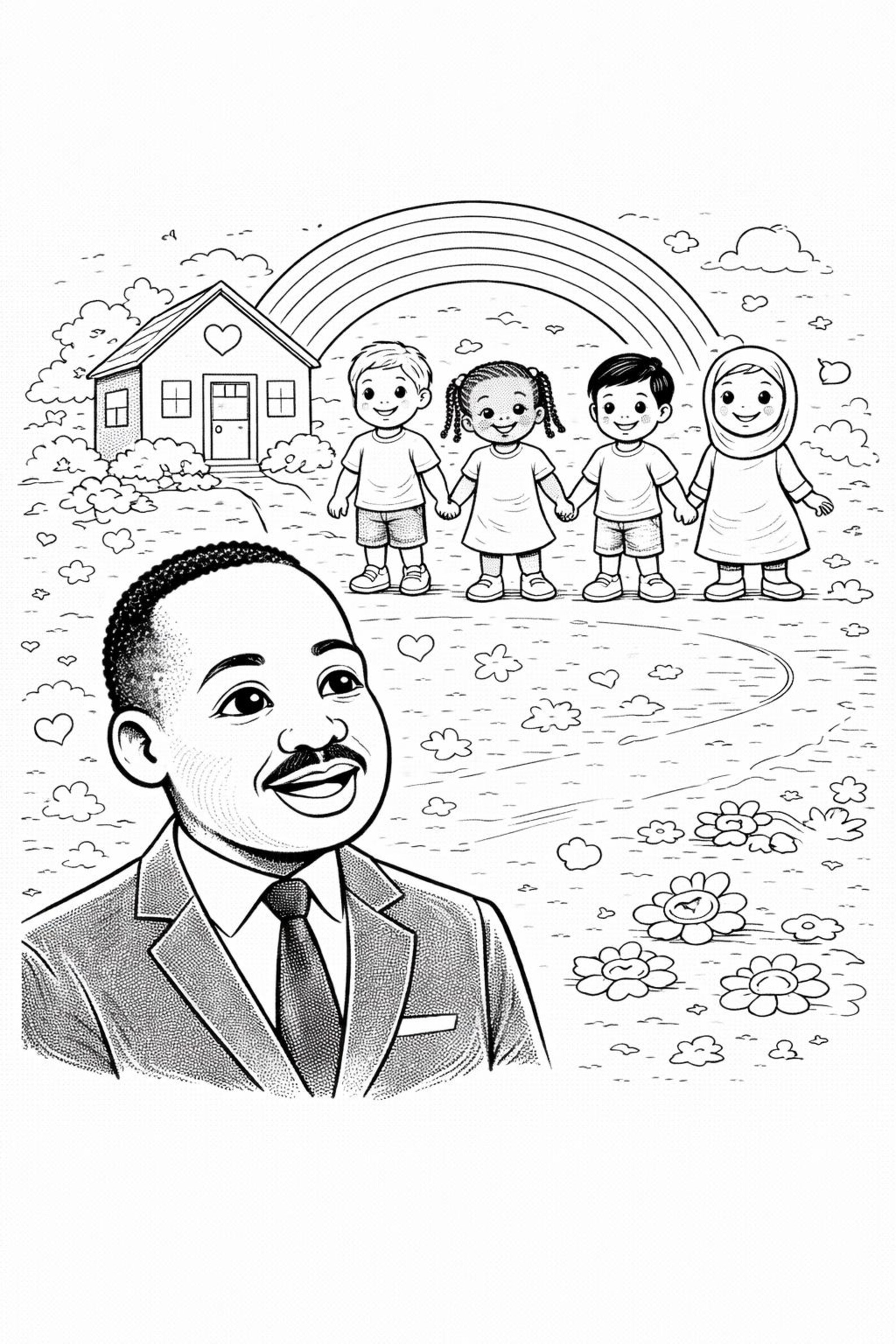 Martin Luther King Jr. Preschool Coloring Book | Peace Love and ...