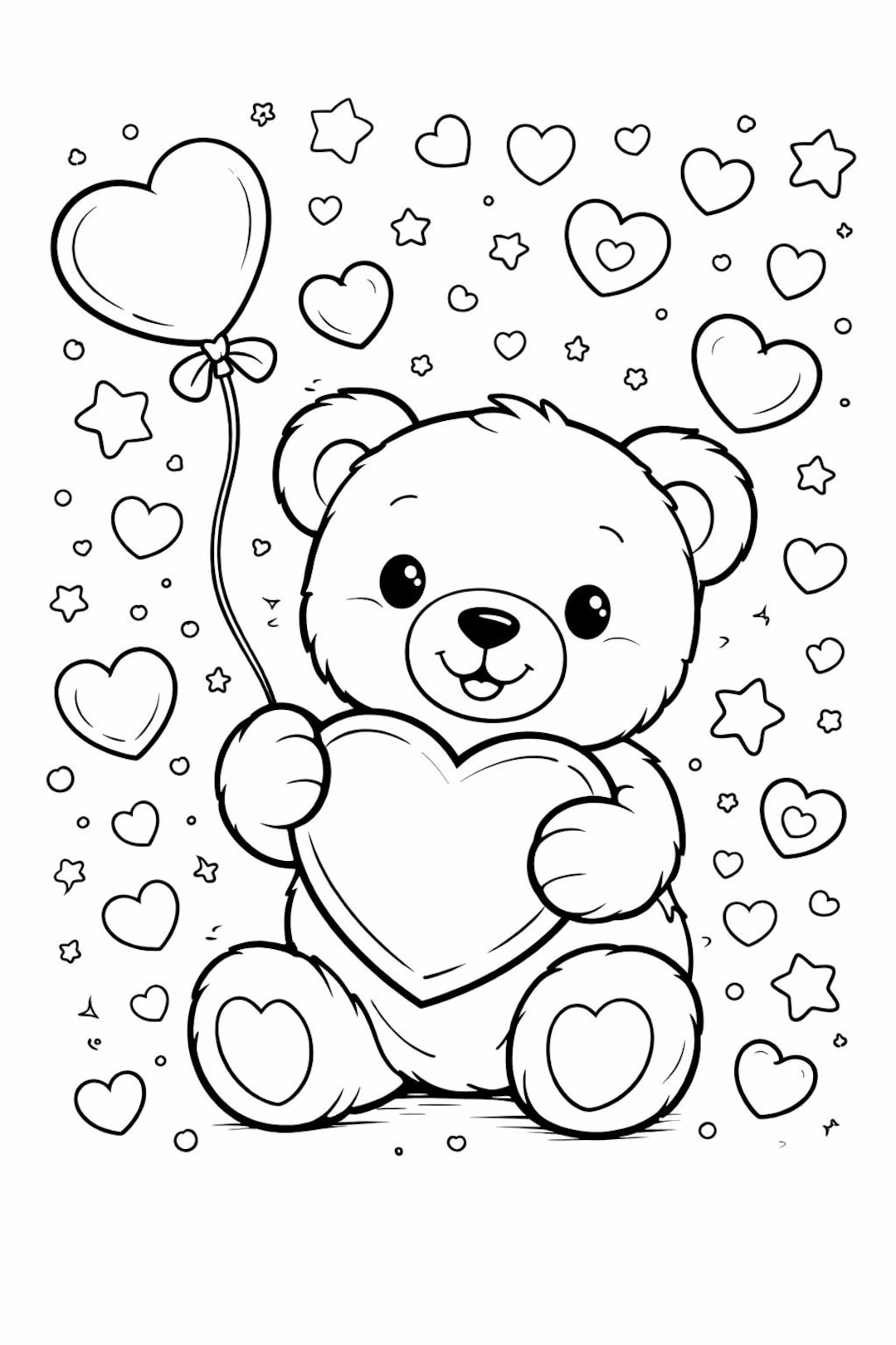 Valentine’s Day Coloring Pages for Kids | Cute Valentine Coloring Book ...