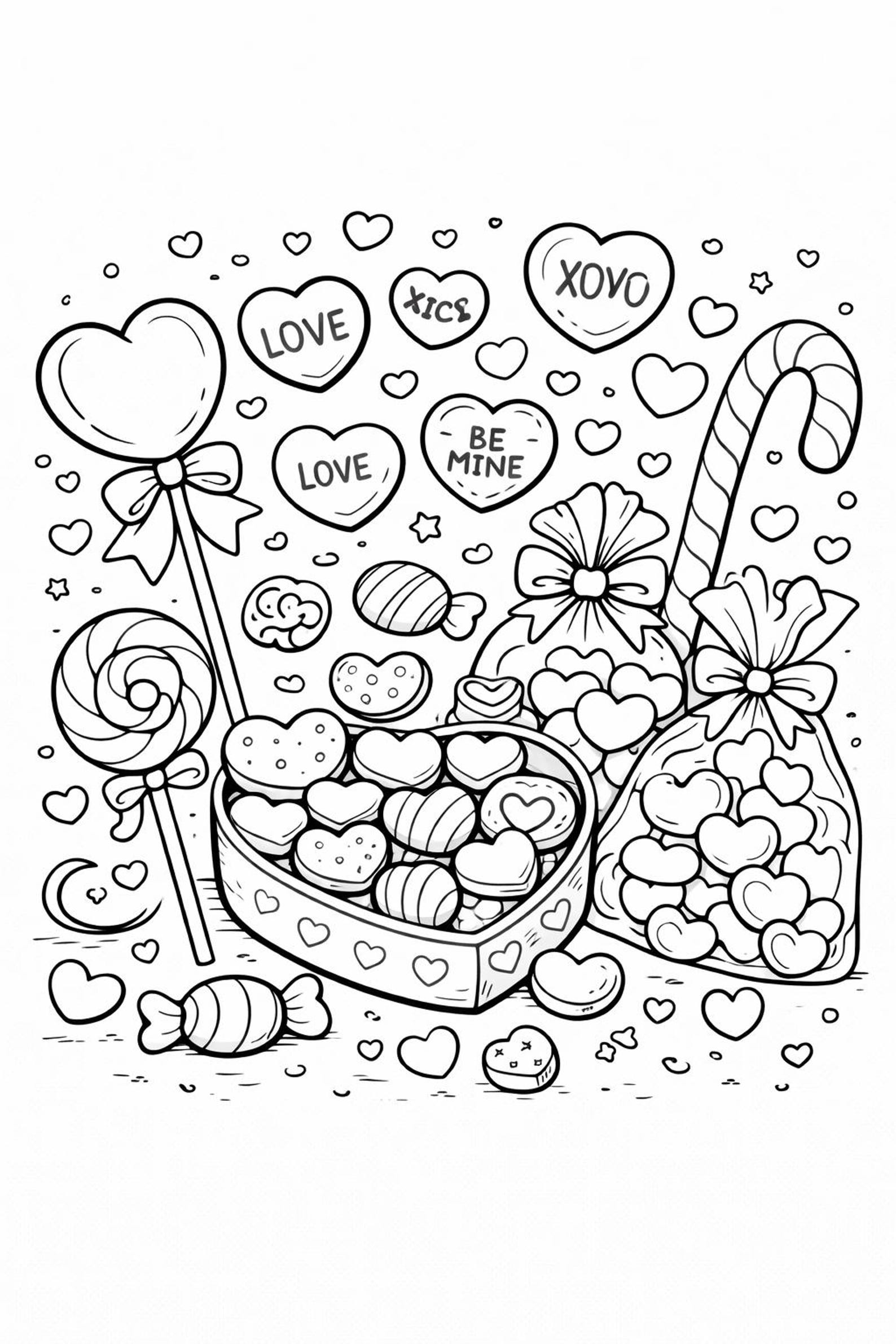 Valentine's Day Coloring Pages | Kids' Printable Activity Book (instant ...