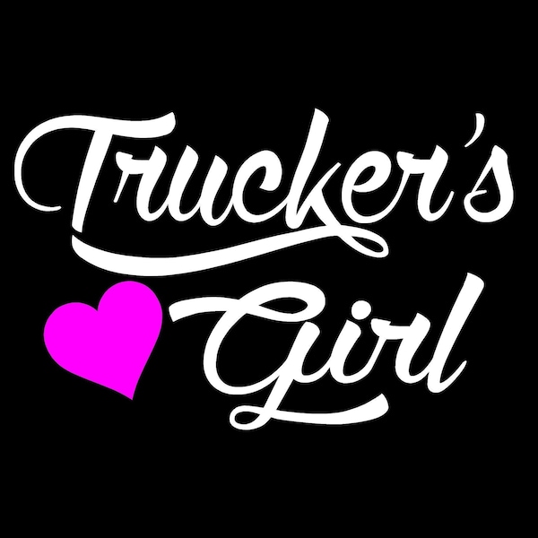 Trucker Girl Decal - Etsy