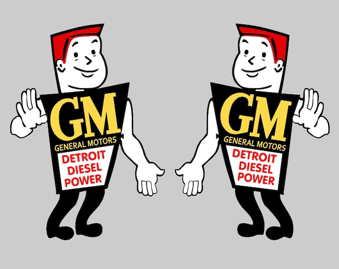 Jimmy Diesel Detroit Diesel Power Sticker Decal 1950's Vintage and ...