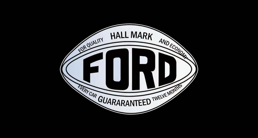 This "1907 - the First Ford Oval Emblem" Sticker Decal Was the First ...