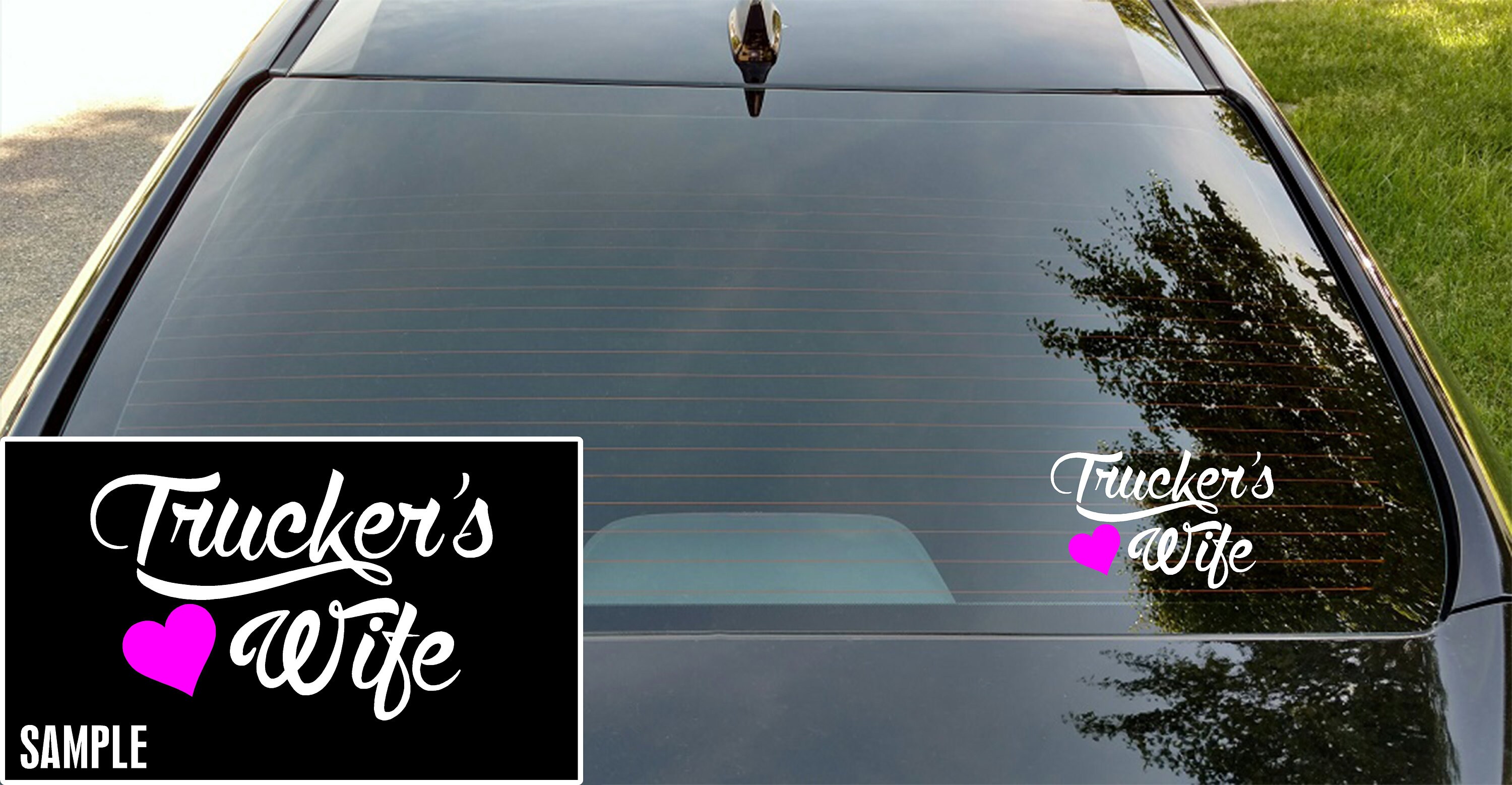 Wife Trucker's Wife Wife Decal Wife Sticker Trucker | Etsy