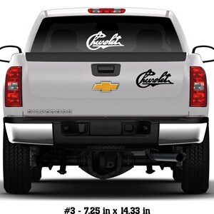 Chevy 1912 Vintage Chevrolet Script Logo for Rear Window Sticker ...