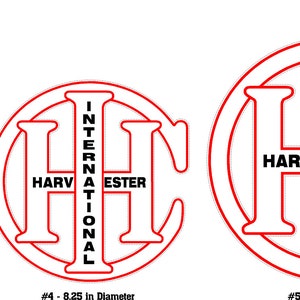 International Harvester IHC - Vintage Redrawn 1920's Round Emblem ...