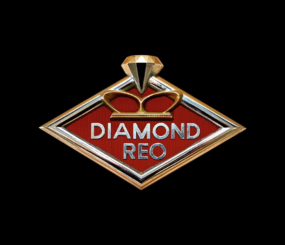 Diamond REO Vintage 1960's Hood Emblem Sticker Decal - Etsy