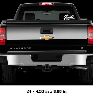 Chevy 1912 Vintage Chevrolet Script Logo for Rear Window Sticker ...